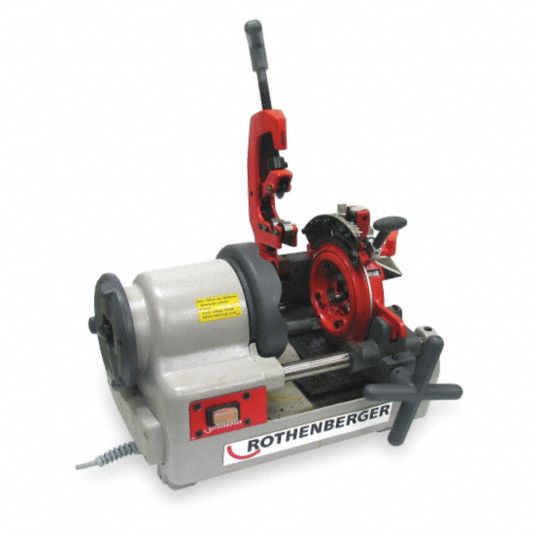 ROTHENBERGER Portable Pipe Threading Machine, Bolt: 1/4 in to 1 1/2 in ...