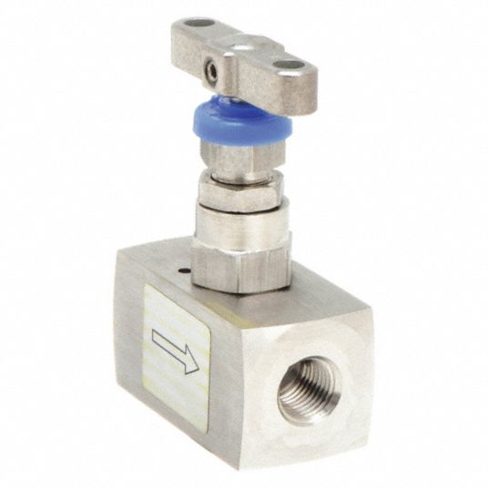 PARKER, Inline Valve Body, 316 Stainless Steel, Needle Valve - 4EUJ9 ...