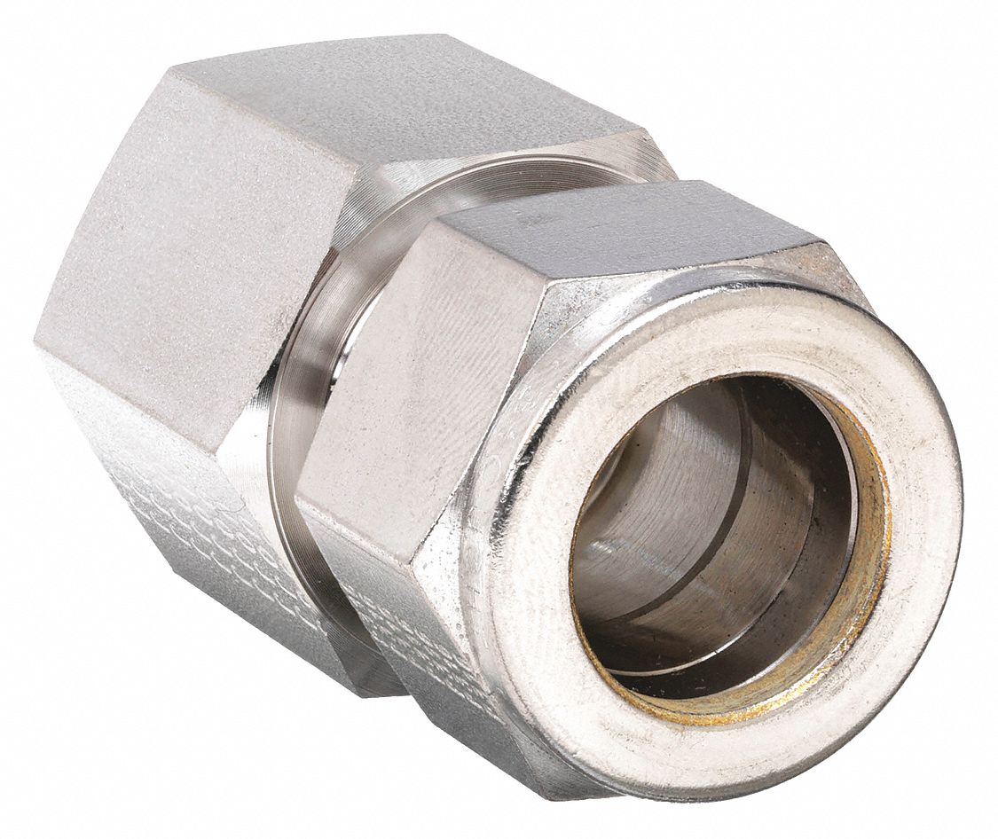 PARKER, 5/8 in OD 1/2 in Pipe Fitting Size, Compression x FNPT ...