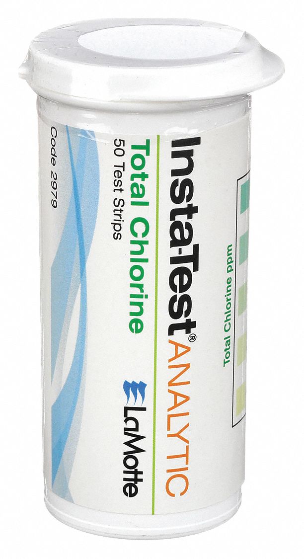 LAMOTTE, 0 to 5 ppm Total Chlorine, Total Chlorine, Test Strip - 4EVU3 ...