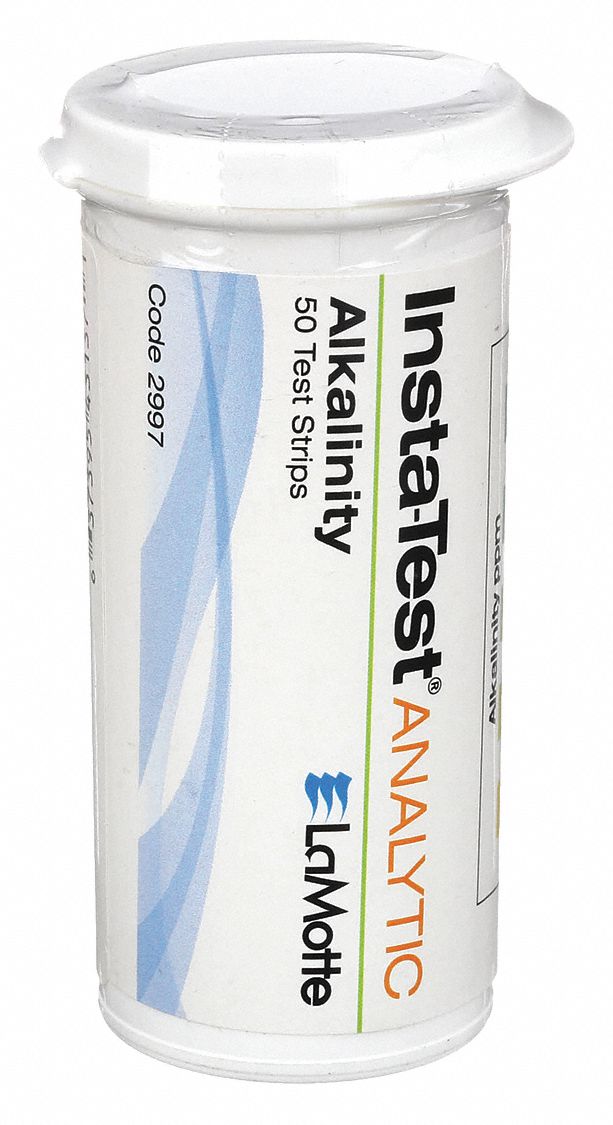 LAMOTTE, 0 to 180 ppm Alkalinity, Alkalinity, Test Strip - 4EVX1|2997 ...
