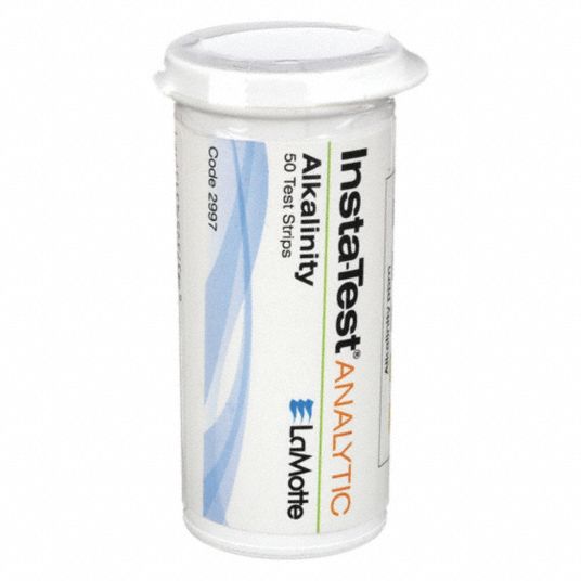 LAMOTTE, 0 to 180 ppm Alkalinity, Alkalinity, Test Strip - 4EVX1|2997 ...