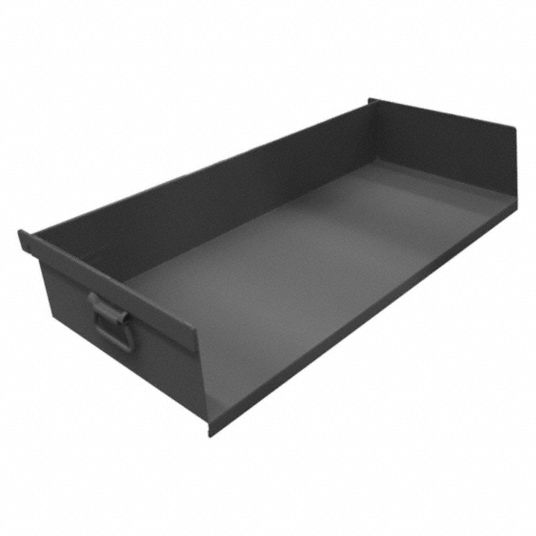 36 in Overall Lg, Steel, Trays for Customizable Large Bin Carts with ...