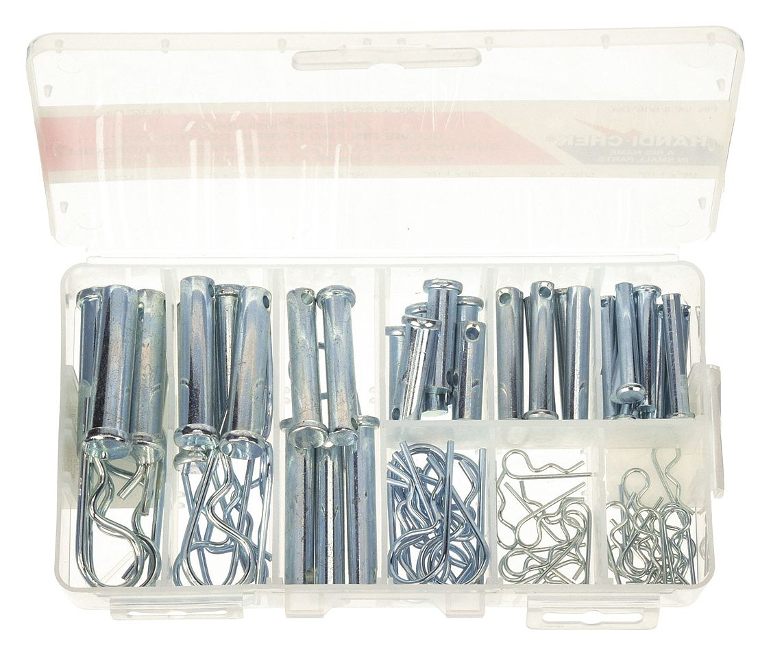 Inch, Steel, Pin Assortment,74 pcs,9 Sizes - 4F411|WWG-DISP-CLP-BP074 ...