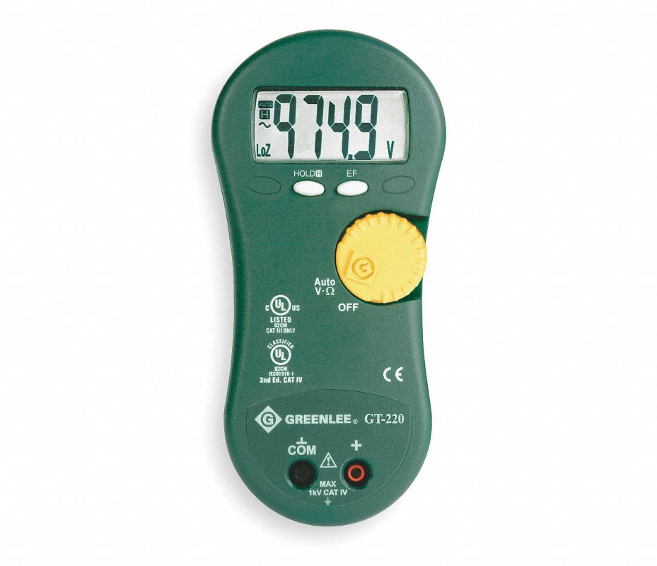 GREENLEE Multímetro Digital 1000V 10A conteos - 4FA14 | GT-220 ...