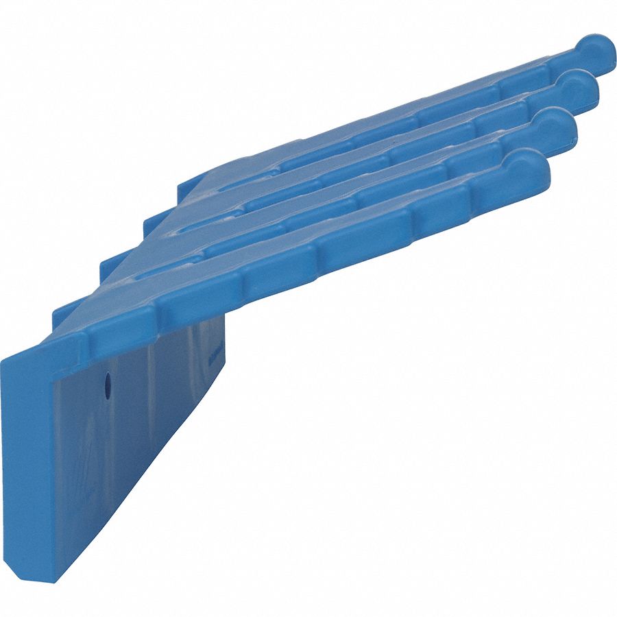 VIKAN Hygienic Tool Holder: Blue, 9 3/8 in Lg, 6 1/2 in Wd, 2 1/4 in Ht ...
