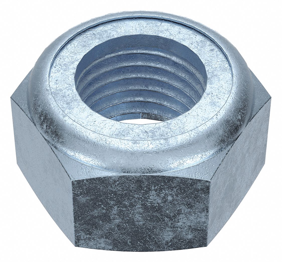 Nylon Insert, Std Hex, Lock Nut - 4FAN2|NLI21250NE-001P - Grainger