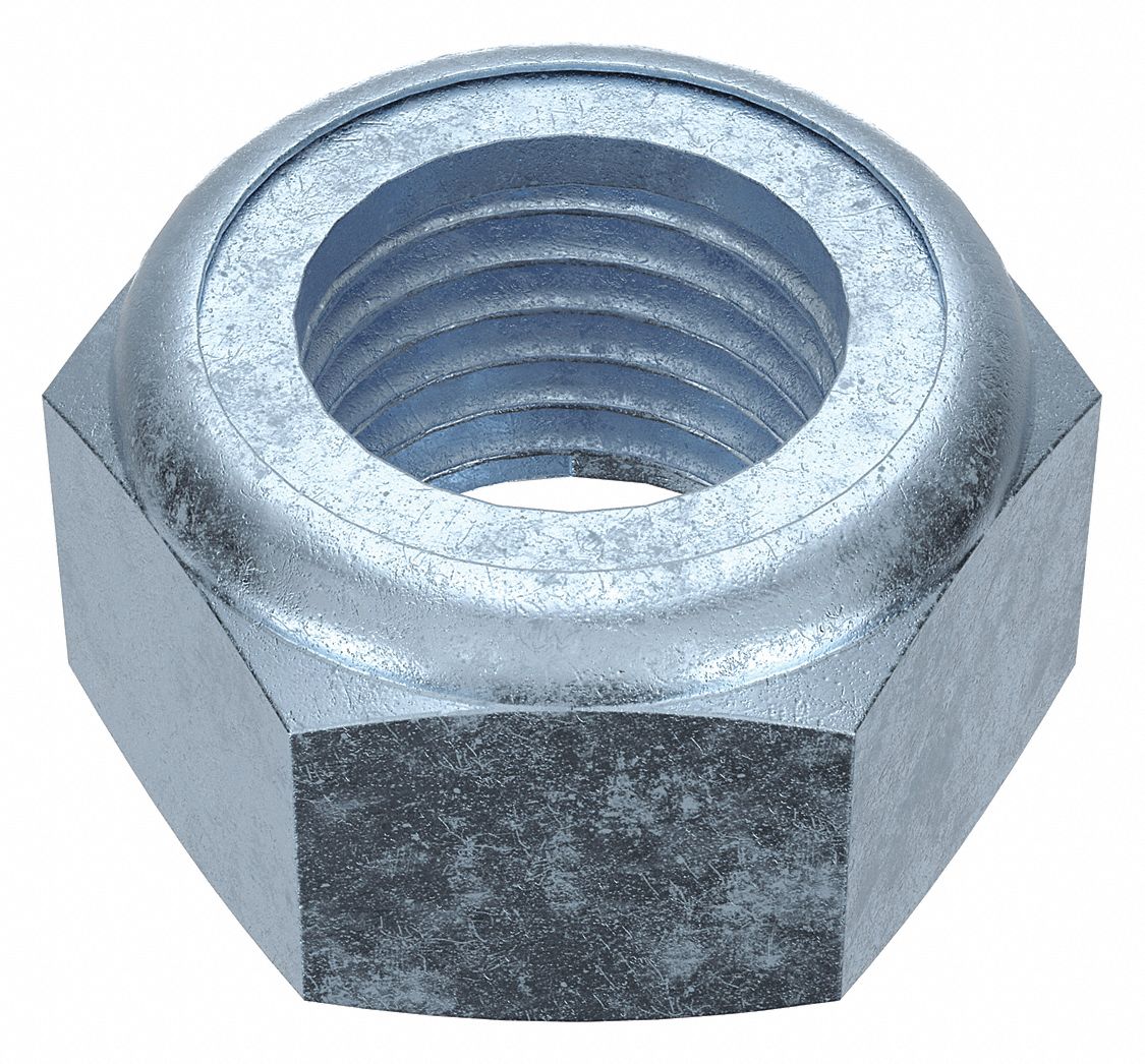 Nylon Insert, Std Hex, Lock Nut - 4FAN3|NLI21500NE-001P - Grainger