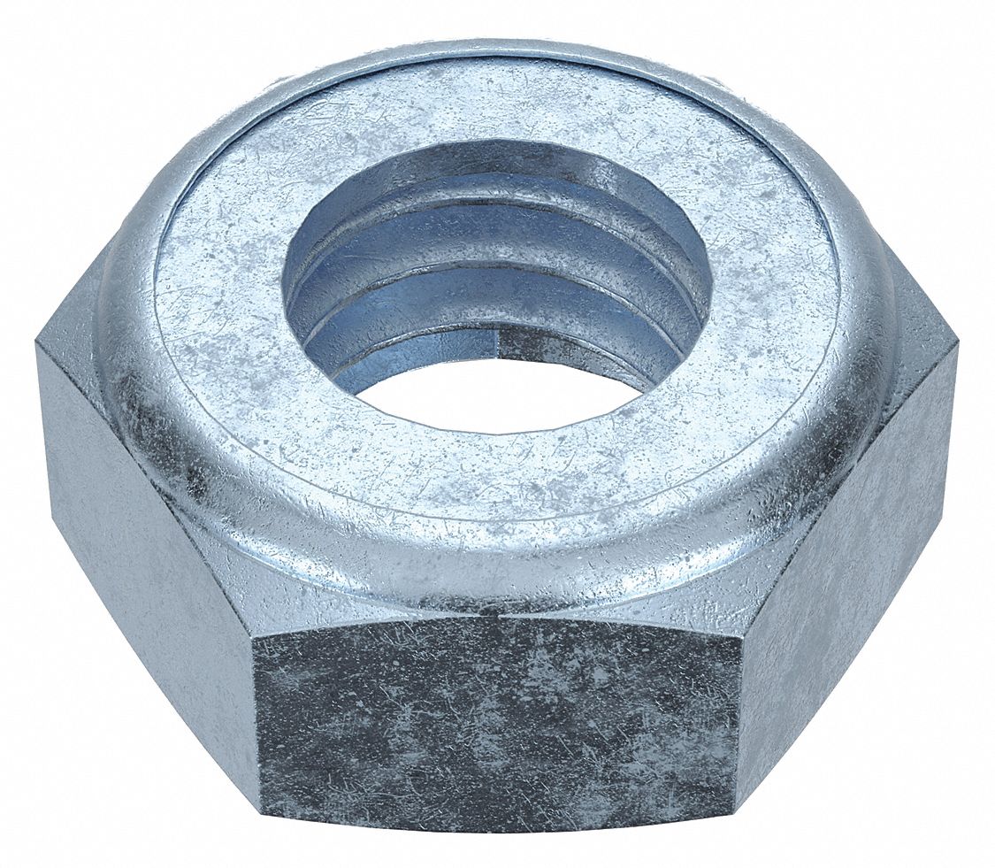 APPROVED VENDOR Tuerca Hexagonal, 3/8"-16, Grado 2, Acero, Dirección de la Rosca del Sujetador ...
