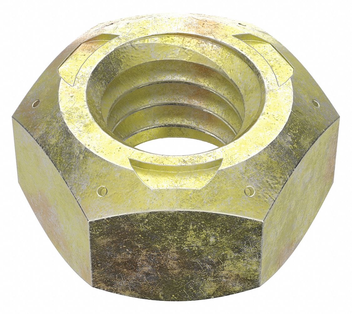 Top Lock Distorted Thread, 5/16"-18 Thread Size, Lock Nut - 4FAW4 ...