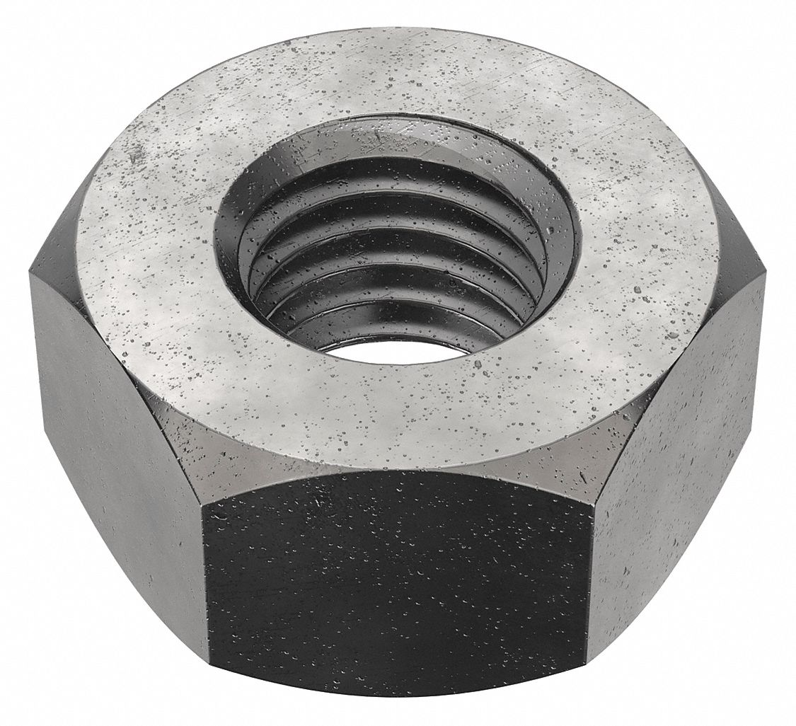 1/4"-28 Thread, 7/16 in Hex Wd, Hex Nut - 4FAY4|U04180.025.0002 - Grainger