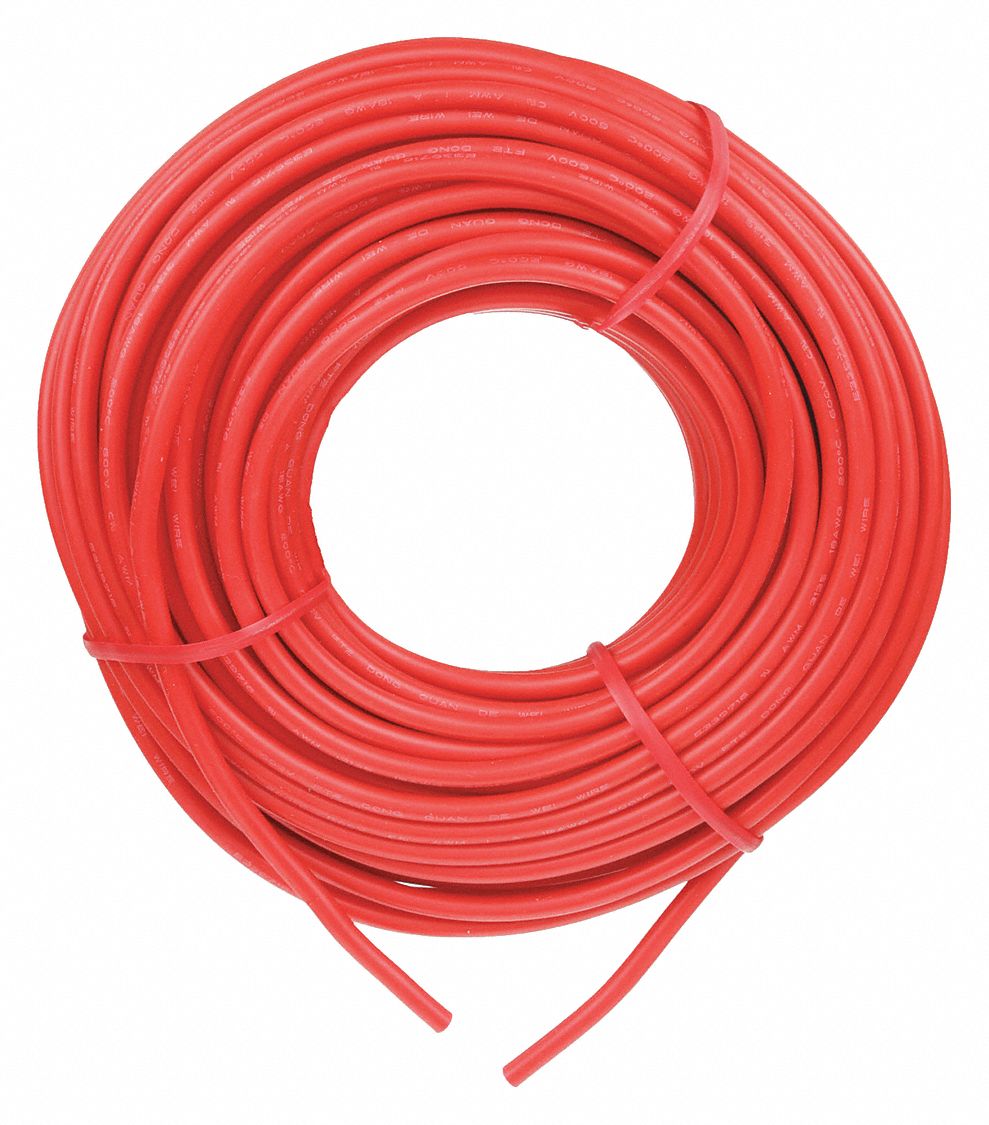 10,000 V, 50 ft Roll Lg, Test Lead Wire - 4FB27|6733-2 - Grainger