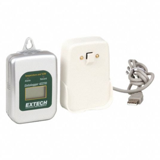 EXTECH, 0%to 100% Relative Humidity Measured, -40°F to 185°F, Data ...
