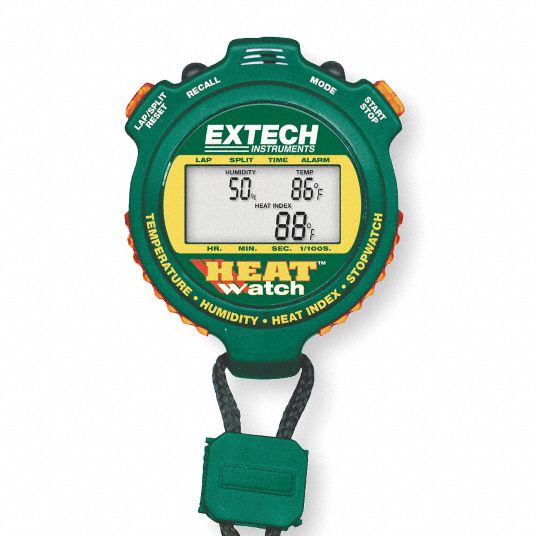 EXTECH, +/-3 Seconds Per Day, Count Down, Digital Stopwatch - 2ENF7 ...