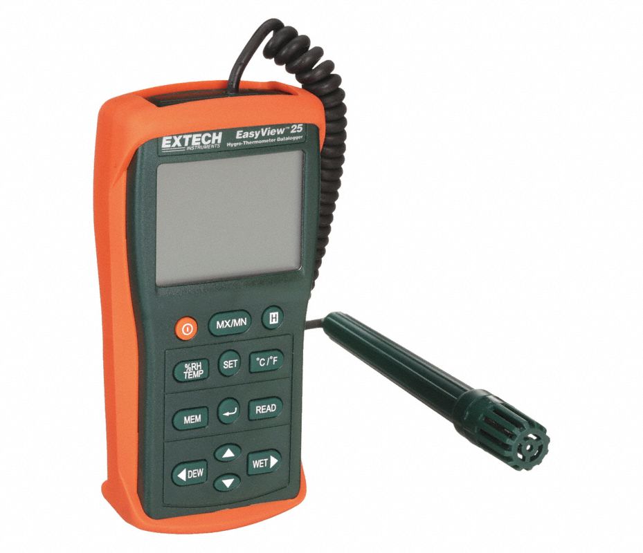 EXTECH Medidor de Temperatura/Humedad, ±3%, -4° a 140°F - 4FB78 | EA25 - Grainger México