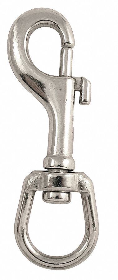 LUCKY LINE PRODUCTS SLIDE BOLT SPRING SNAP,L 3 1/8 IN - Eye Pulleys and ...