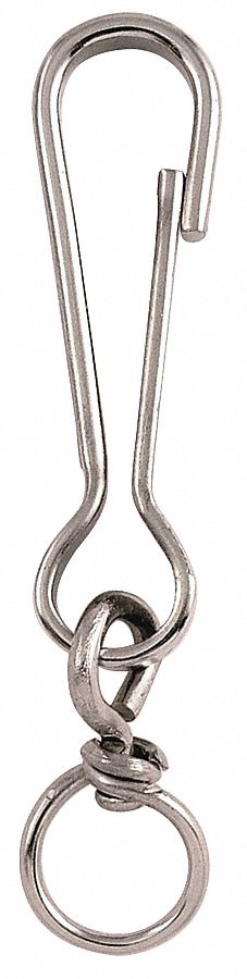 Economy Spring Snap, Swivel, Not Load Rated, 4-1/4" Overall Length, 1/2 ...