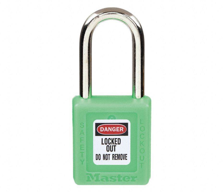 MASTER LOCK Candado de Bloqueo Verde llaves Llaves Diferentes - 4FF99 ...