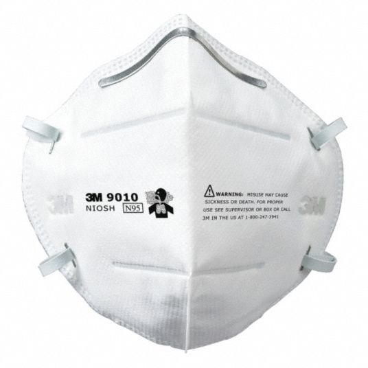 Dual, Non-Adj, Metal Nose Clip, Disposable Respirator - 60TZ07|9010 ...