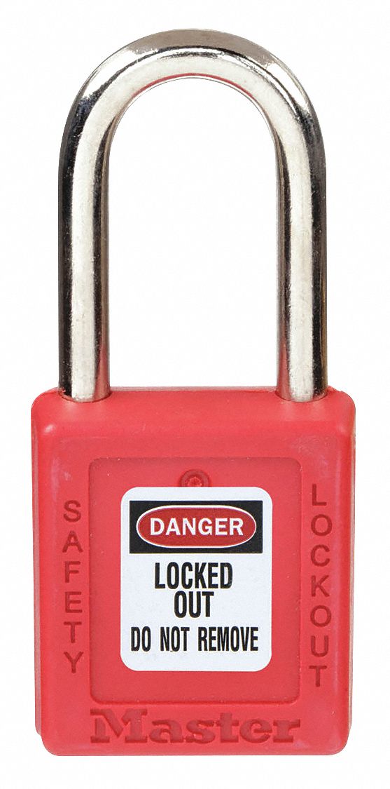 MASTER LOCK, Keyed Different, Thermoplastic, Lockout Padlock - 4FG03 ...