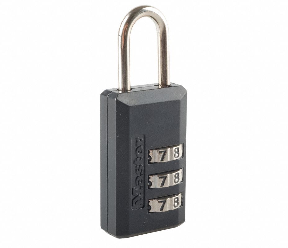 MASTER LOCK Candado para Equipaje, Zinc Fundido a Presión, Negro ...