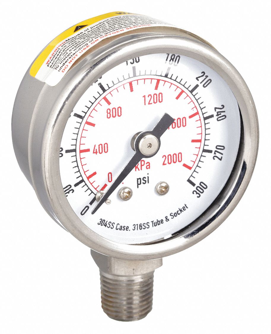 Pressure Gauge - 4FMJ5|4FMJ5 - Grainger