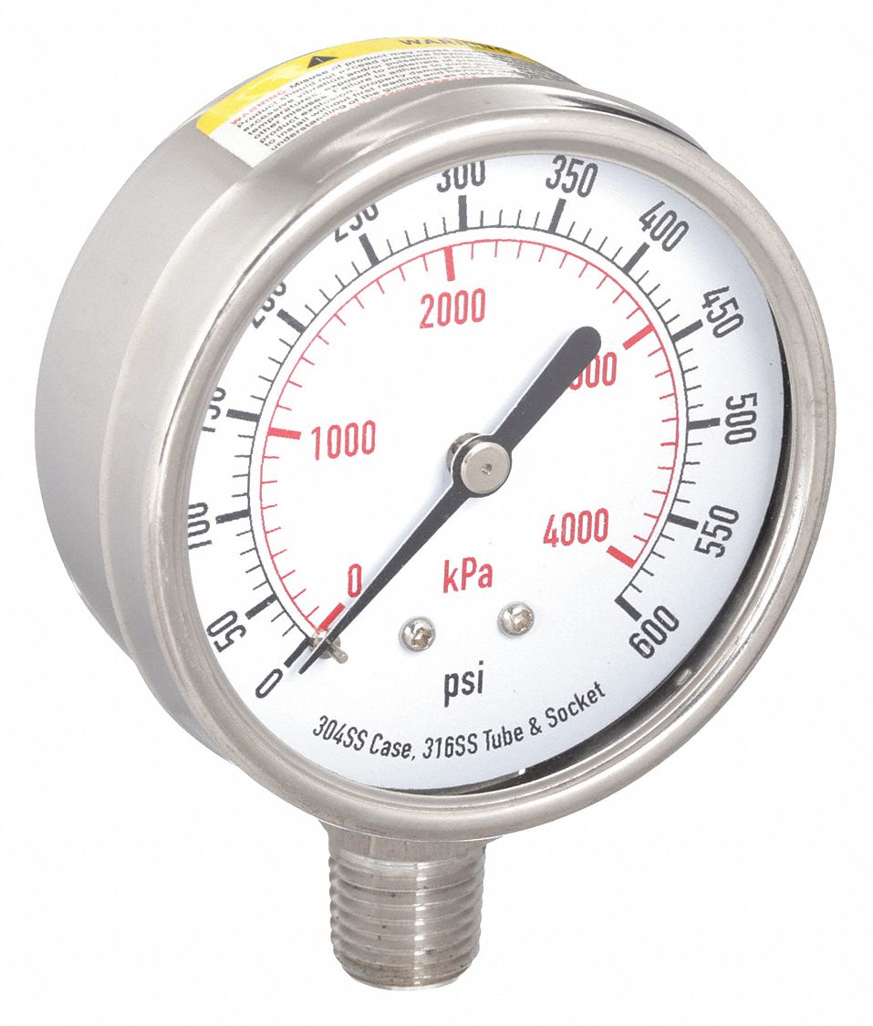 Pressure Gauge - 4FMN8|4FMN8 - Grainger