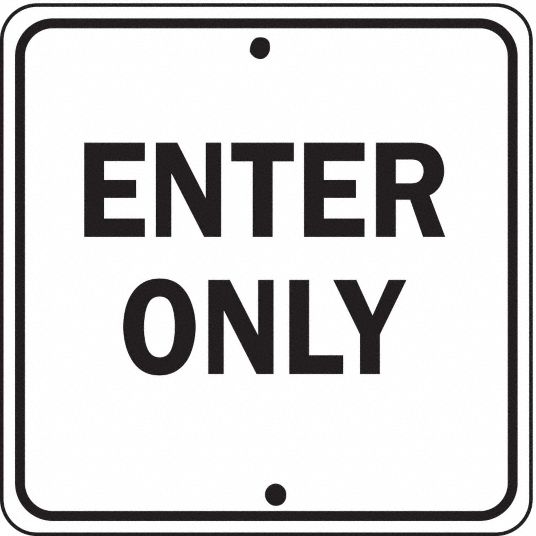 Traffic Sign, Square, Aluminum, Sign Background Color White - Grainger