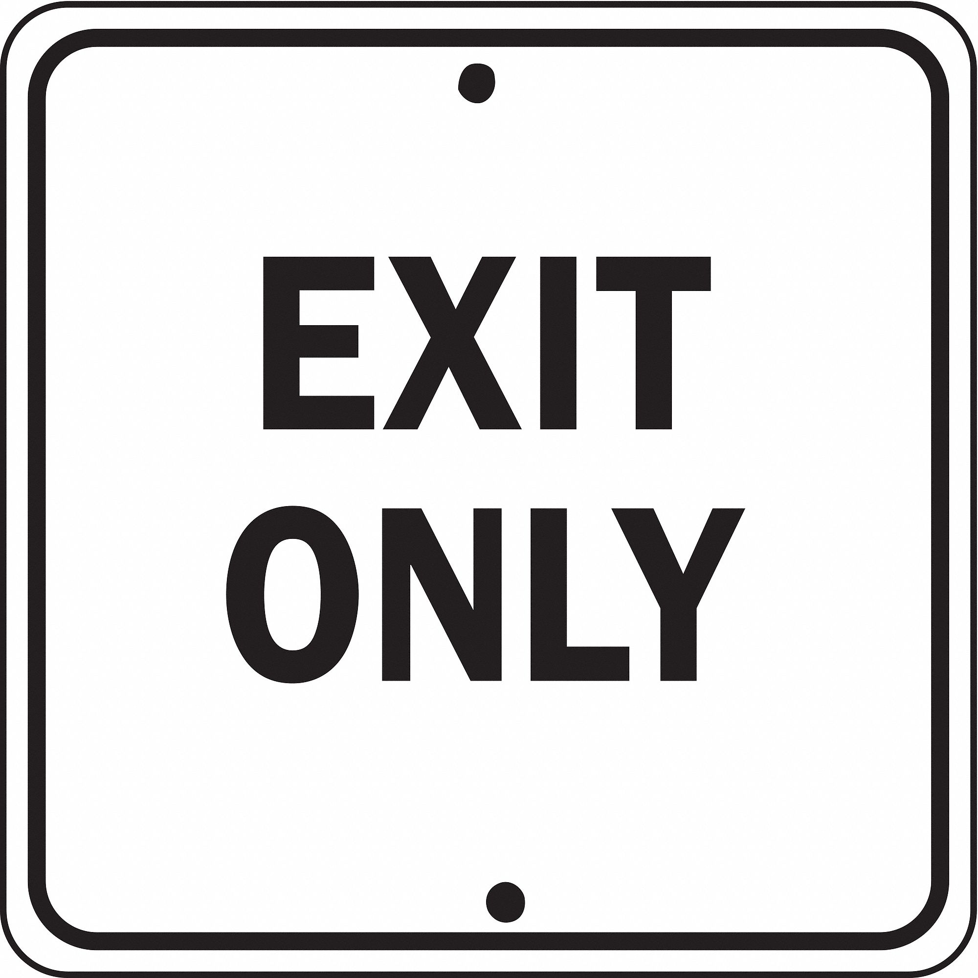 Traffic Sign, MUTCD Code R7-201, Square, Aluminum - Grainger