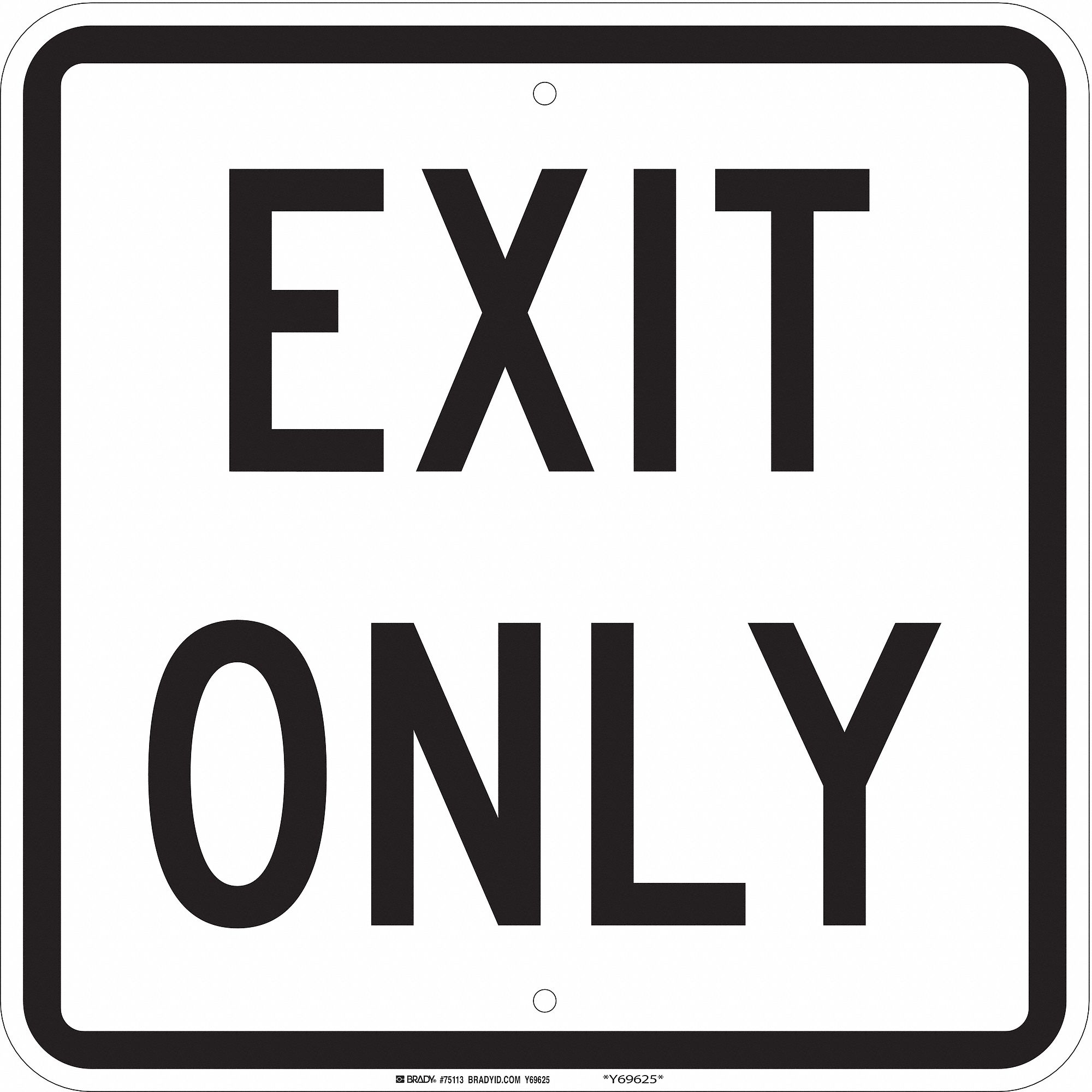 18 in x 18 in Nominal Sign Size, Aluminum, Traffic Sign - 4FP03|94185 ...