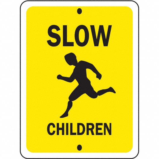 Traffic Sign, MUTCD Code W9-11, Rectangle, Aluminum, Sign Background ...