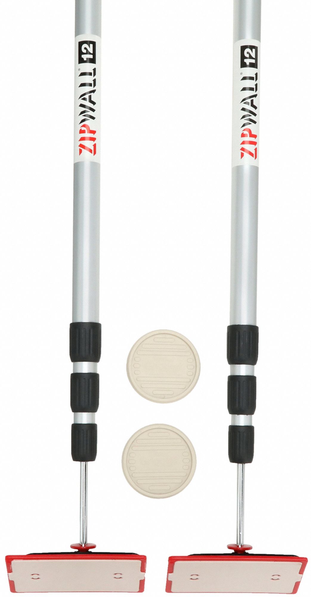 ZIPWALL Dust Barrier System: Telescoping, 4.58 ft Min Extension Ht, 12 ...