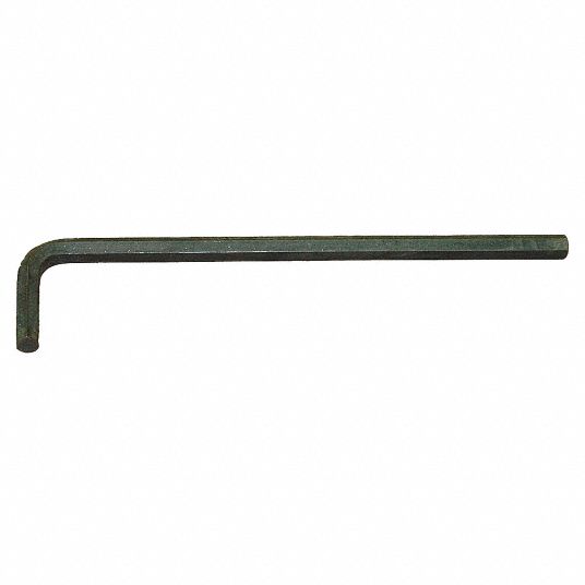 Hex Key, Tip Size 3/16 in, Black Oxide - Grainger