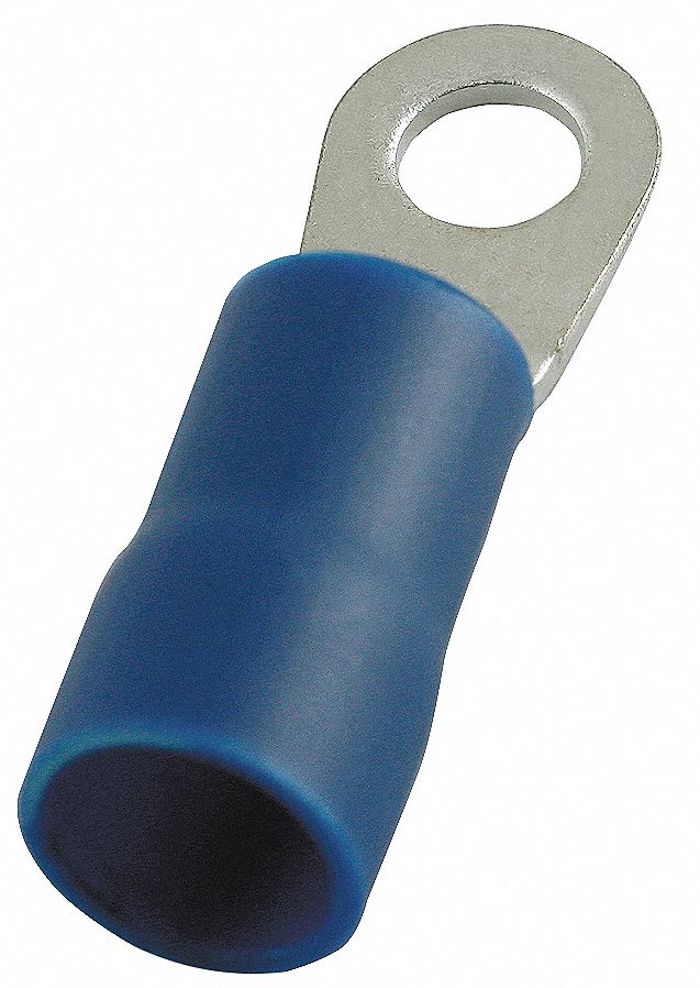 POWER FIRST RING TERMINAL,BLUE,BRAZED,6 AWG,PK2 - Ring Terminals ...