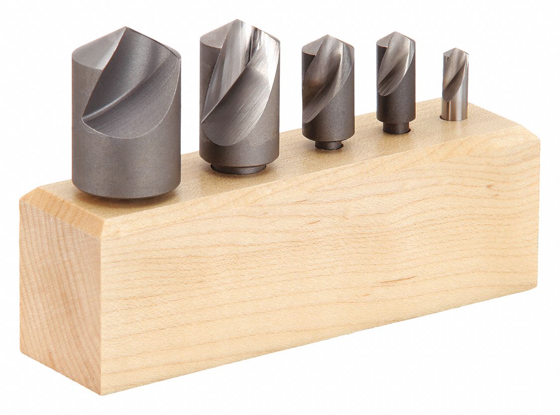 KEO COUNTERSINK SET, HIGH SPEED STEEL, BRIGHT/UNCOATED, ¼ IN SMALLEST ...