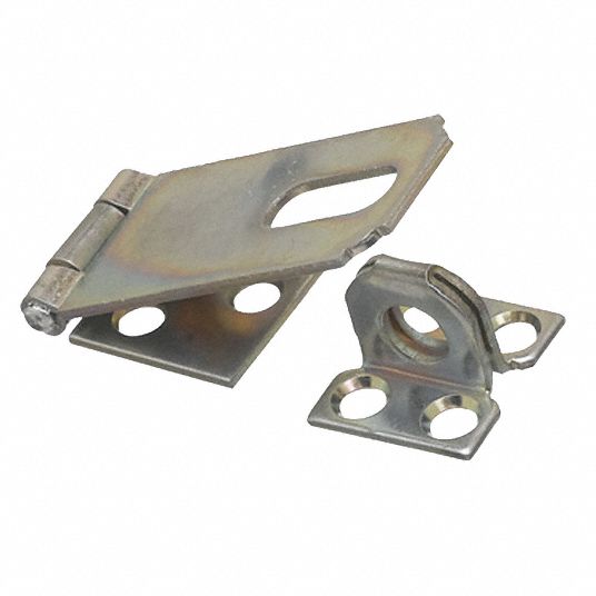 NATIONAL HARDWARE, Steel, Fixed Staple Hasp - 4FWC9|4FWC9 - Grainger