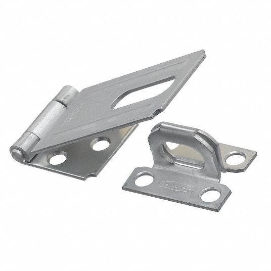 NATIONAL HARDWARE, Steel, Fixed Staple Hasp - 4FWD1|4FWD1 - Grainger