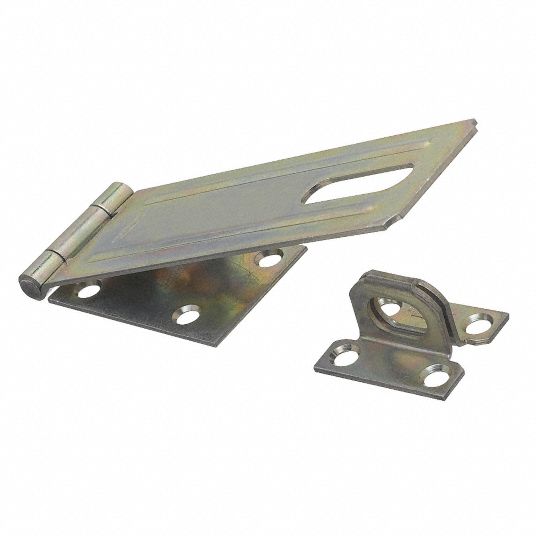 Conventional Fixed Staple Hasp, 7/8 inH x 1 3/4 inW x 6 inL, Zinc ...