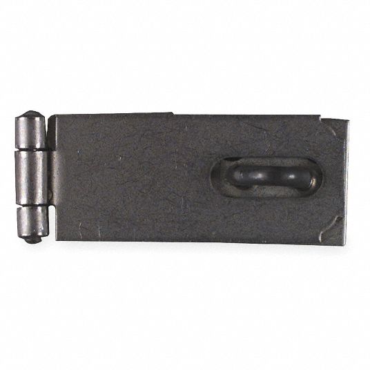 Conventional Fixed Staple Hasp, 3/4 inH x 1 inW x 2 1/2 inL, Natural ...