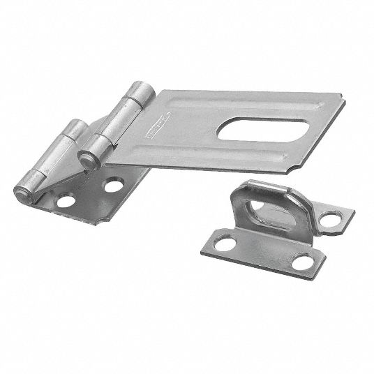 NATIONAL HARDWARE Conventional Fixed Staple Hasp, 7/8 inH x 1 1/2 inW x ...
