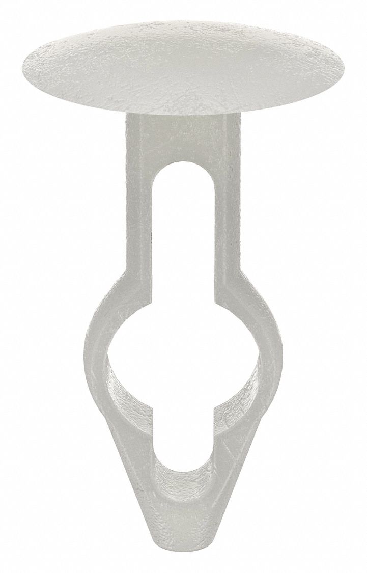 Inch, Keyhole, Push-In Rivet,White,Dome,4/5" L,PK25 - 4FXW6|27KY2500375 ...