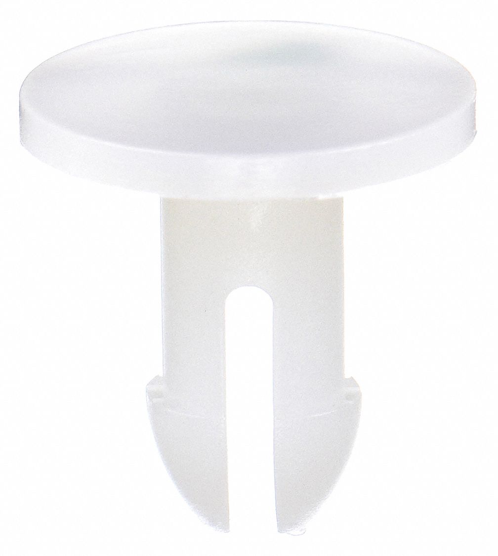 Inch, Dome, Push-In Rivet,White,Dome,17/64" L,PK40 - 4FXX6|27PIF0050 ...