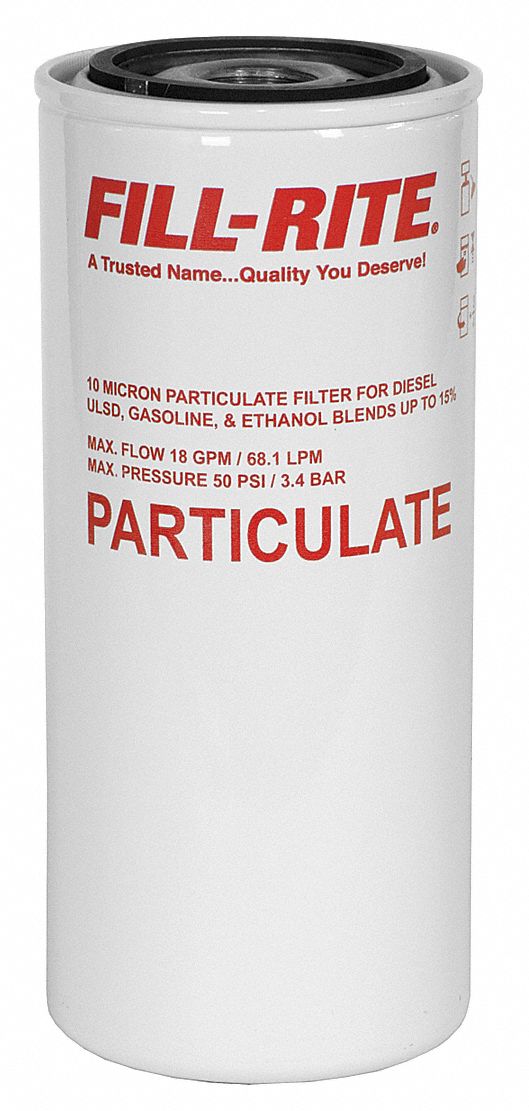 FILL-RITE Fuel Filter, Spin-On Filter Design - 4FY22|F1810PM0 - Grainger