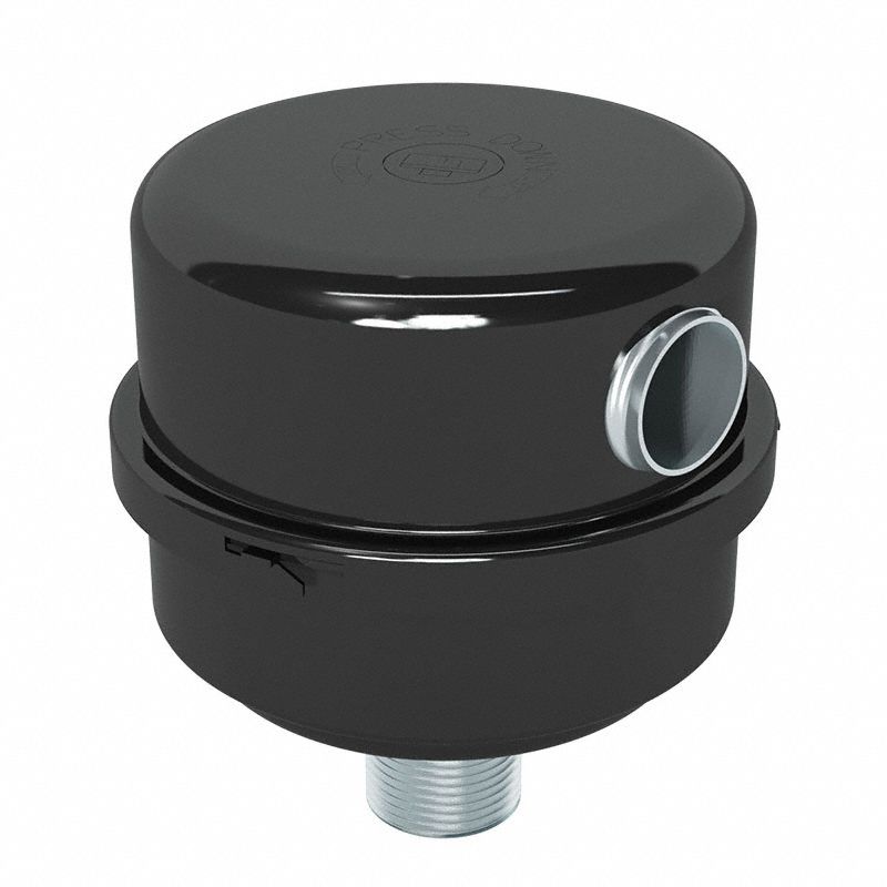 SOLBERG Filter Silencer: 1/2 in (M)NPT Inlet Size, 12 cfm, 4.12 in ...