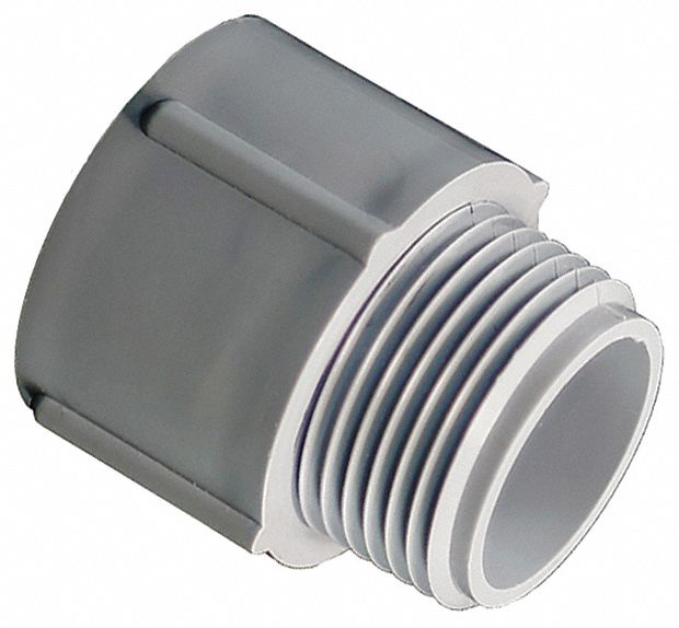 PVC, 1/2 in Trade Size, Threaded Conduit Adapter - 4FYC3|5140103 - Grainger