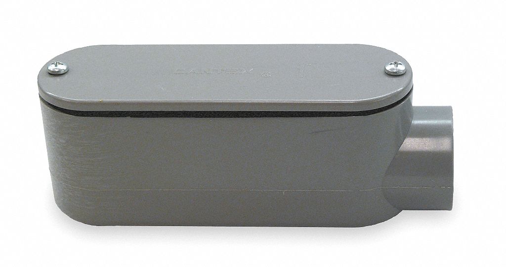 CANTEX Conduit Outlet Body: E Body, 1 in Hub Size, 11.8 cu in Body ...