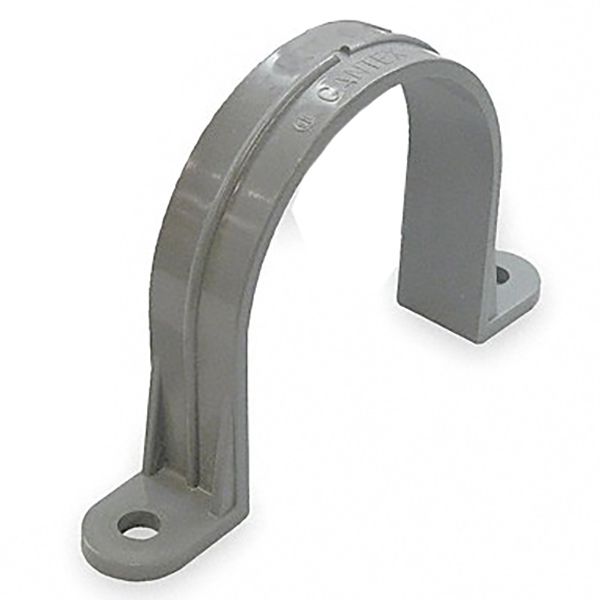 CANTEX Conduit & Pipe Strap Clamp, Two-Hole: 1/2 in Trade Size, PVC ...
