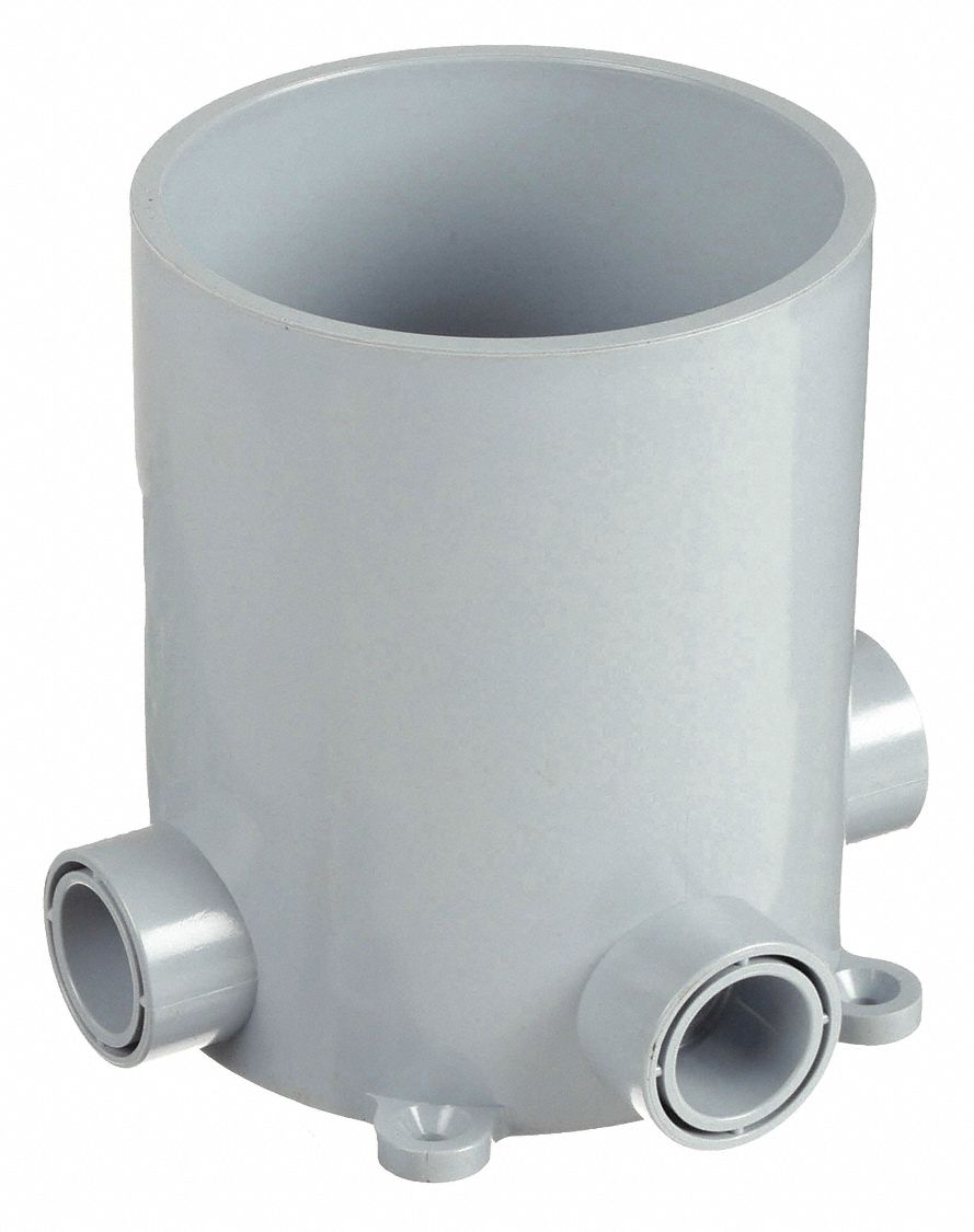 CANTEX, Round, 1/2 in/3/4 in For Conduit Sizes, Floor Box Base - 4FYV6 ...