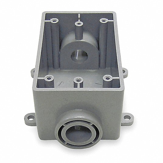 CANTEX Weatherproof Electrical Box: 1 Gangs, 3/4 in Hub Size, 2 Inlets ... CANTEX Weatherproof Electrical Box: 1 Gangs, 3/4 in Hub Size, 2 Inlets ...