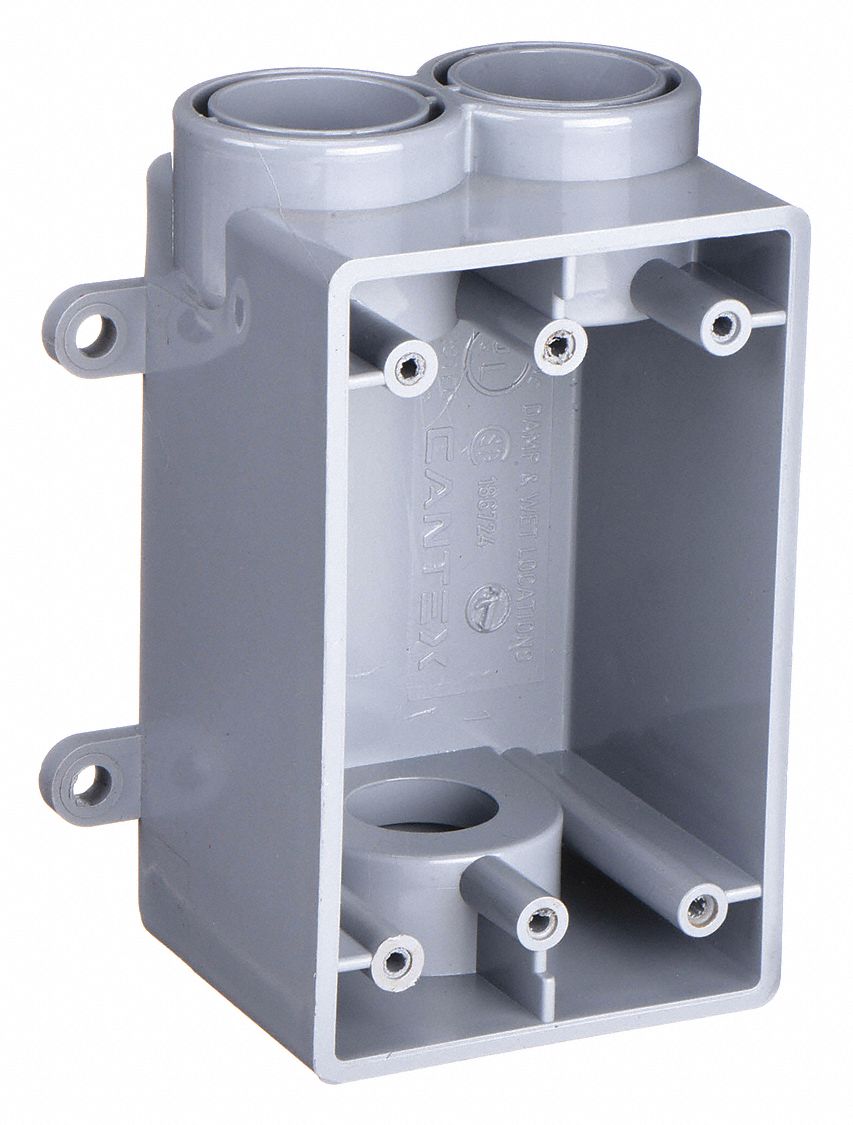 CANTEX, 1 Gangs, 3/4 in Hub Size, Weatherproof Electrical Box - 4FYY2 ... CANTEX, 1 Gangs, 3/4 in Hub Size, Weatherproof Electrical Box - 4FYY2 ...